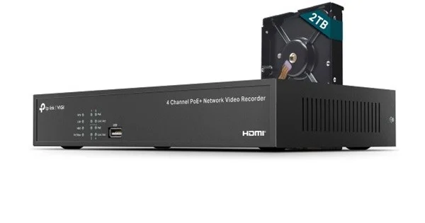 TP-Link VIGI NVR1004H-4P 4 Channel PoE+ Network Video Recorder (NVR ...