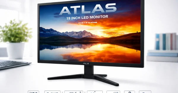 Atlas 19-Inch LED Monitor – Full HD Display | Islam Computers Tangail